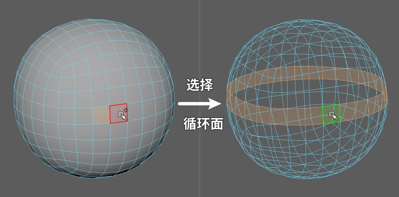 Maya中选择多个面和循环面（Select multiple faces and loop faces）？ - 喵喵动画屋